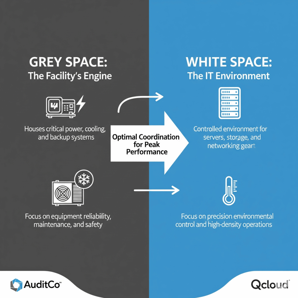 Grey Space vs White Space: Understanding Data Centre Infrastructure Zones - AuditCo